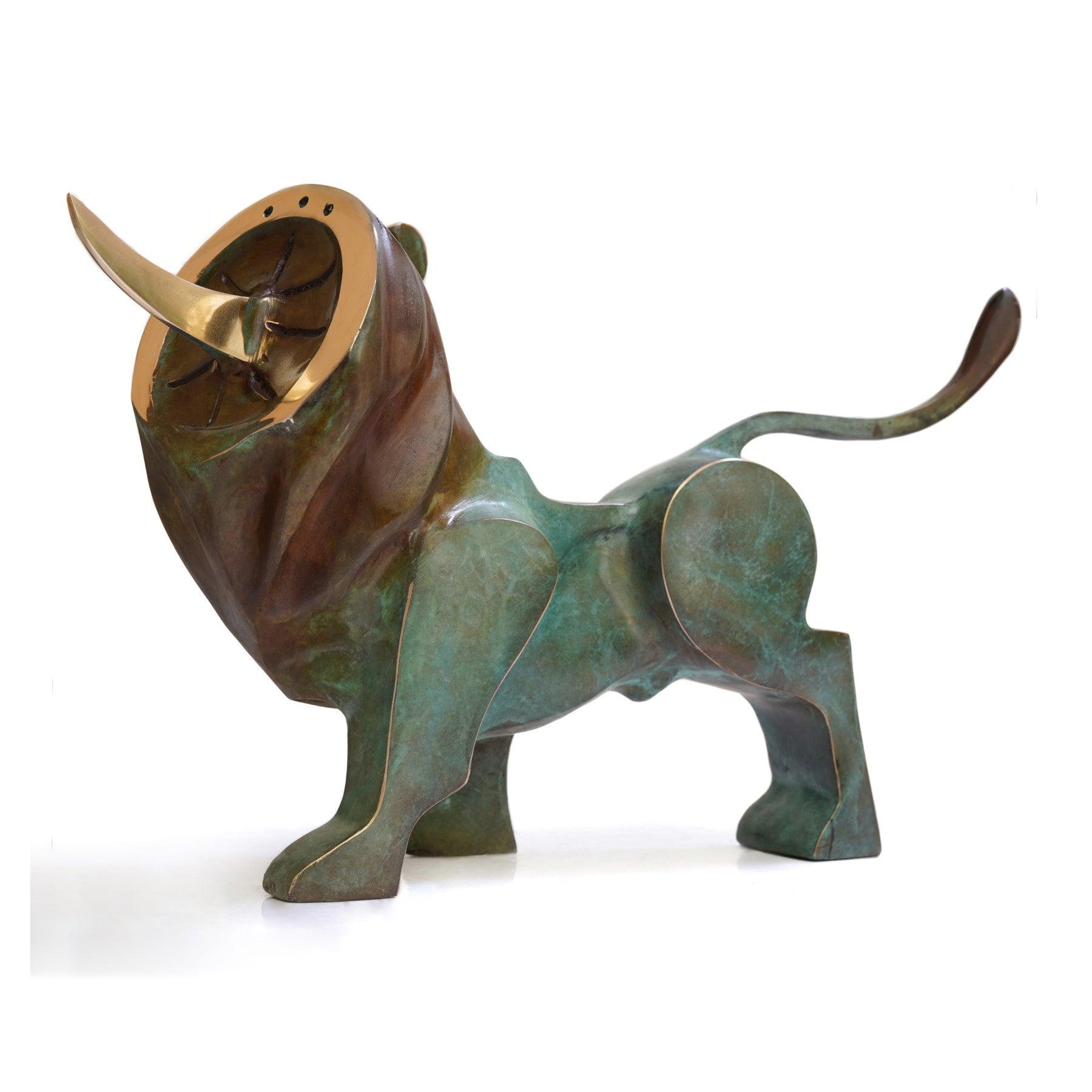 Bronze Sculpture - Contemporary Collectible Lion Statue Sadegh Adham ...