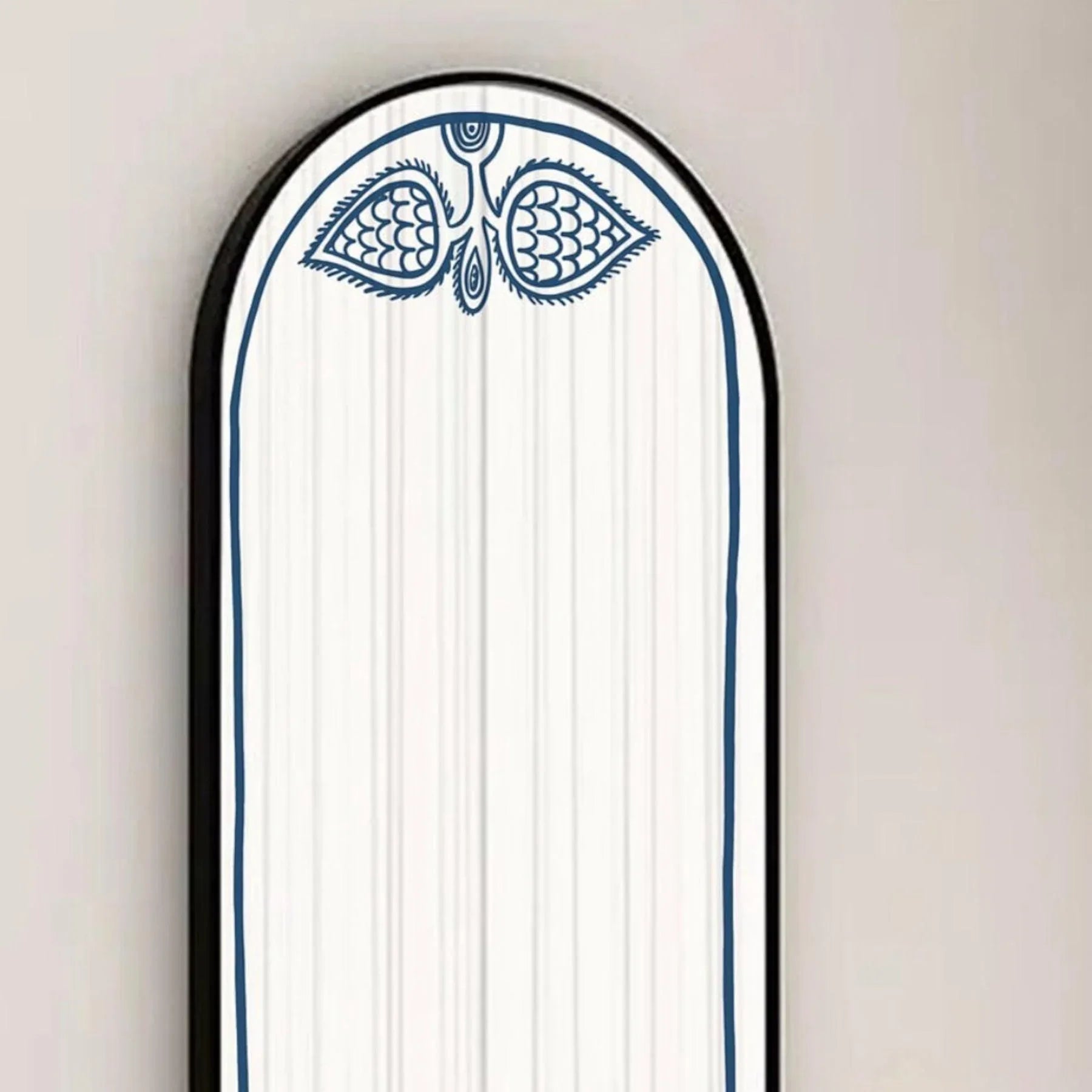 Decorative Wall Mirror - Oval Painted Wall Mirror in Metal Frame – ART ...